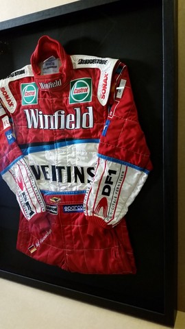 Framed Schumacher Racing Suit